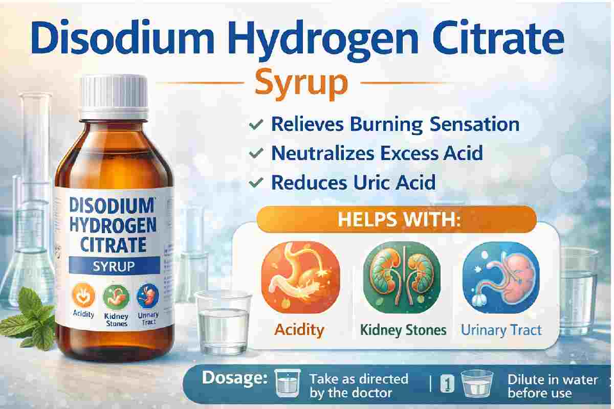 Disodium Hydrogen Citrate Syrup: Uses, Dosage, Side Effects
